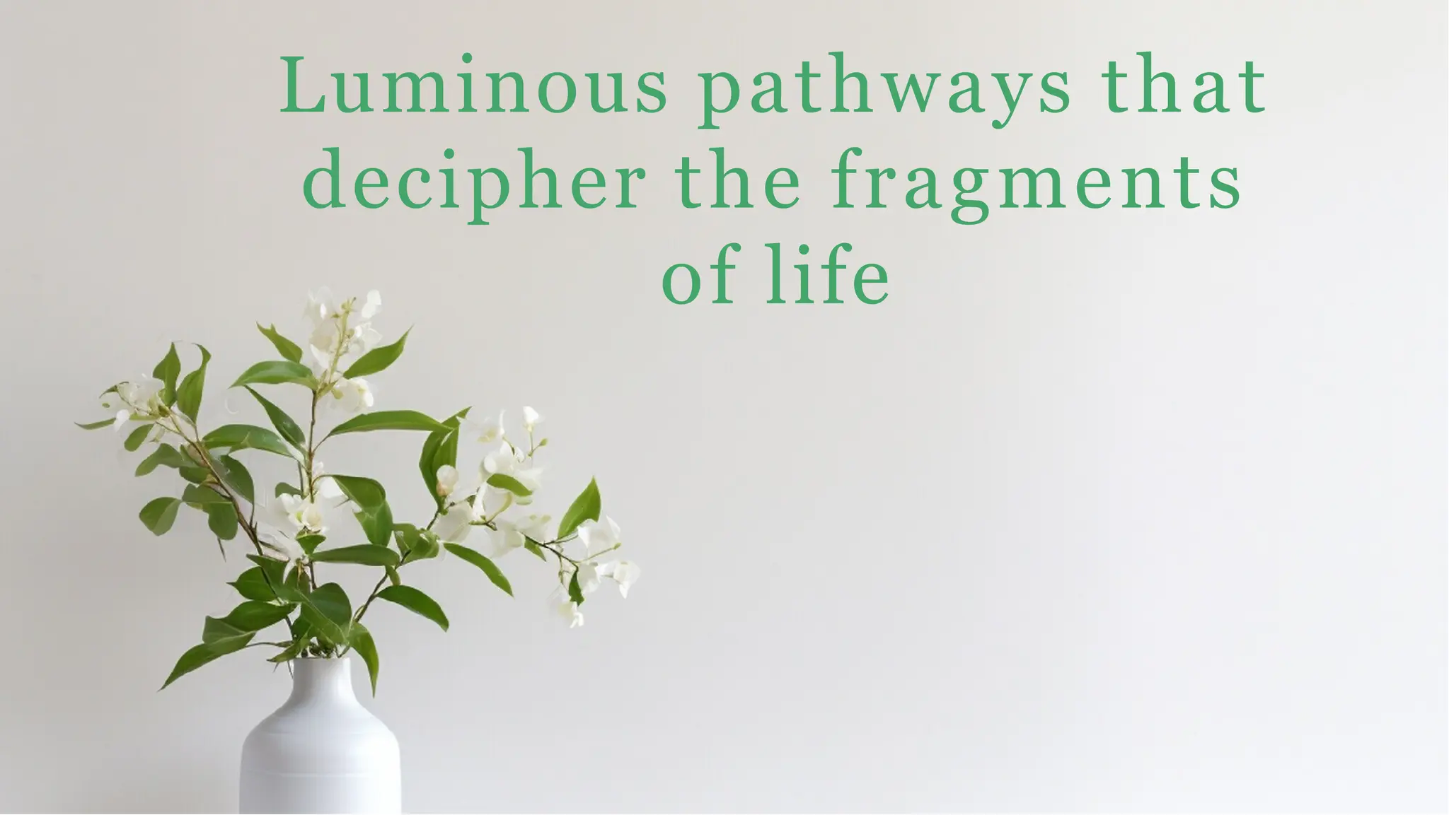 Luminous Journey is a title which describes how art is inspired in all ...