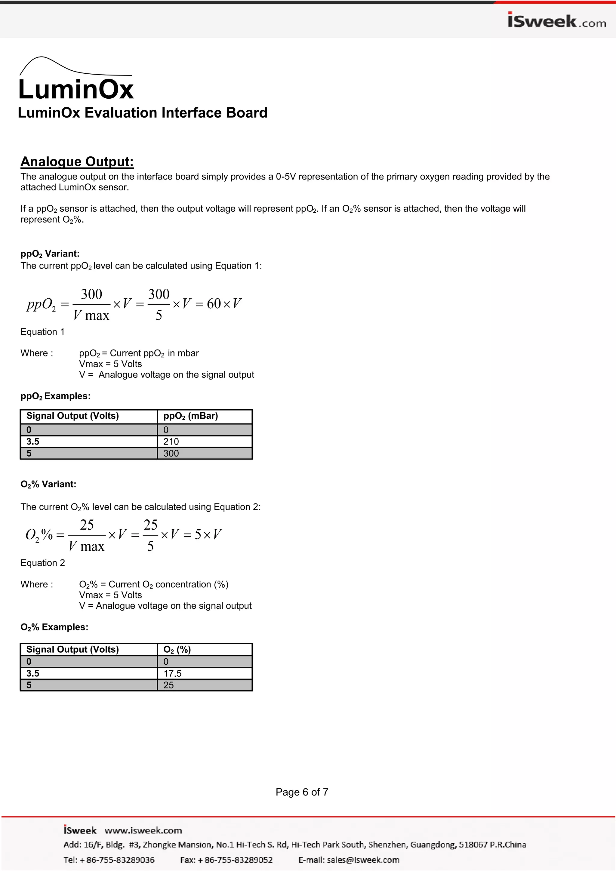 Lumin ox optical oxygen sensor evaluation interface board lox-evb | PDF