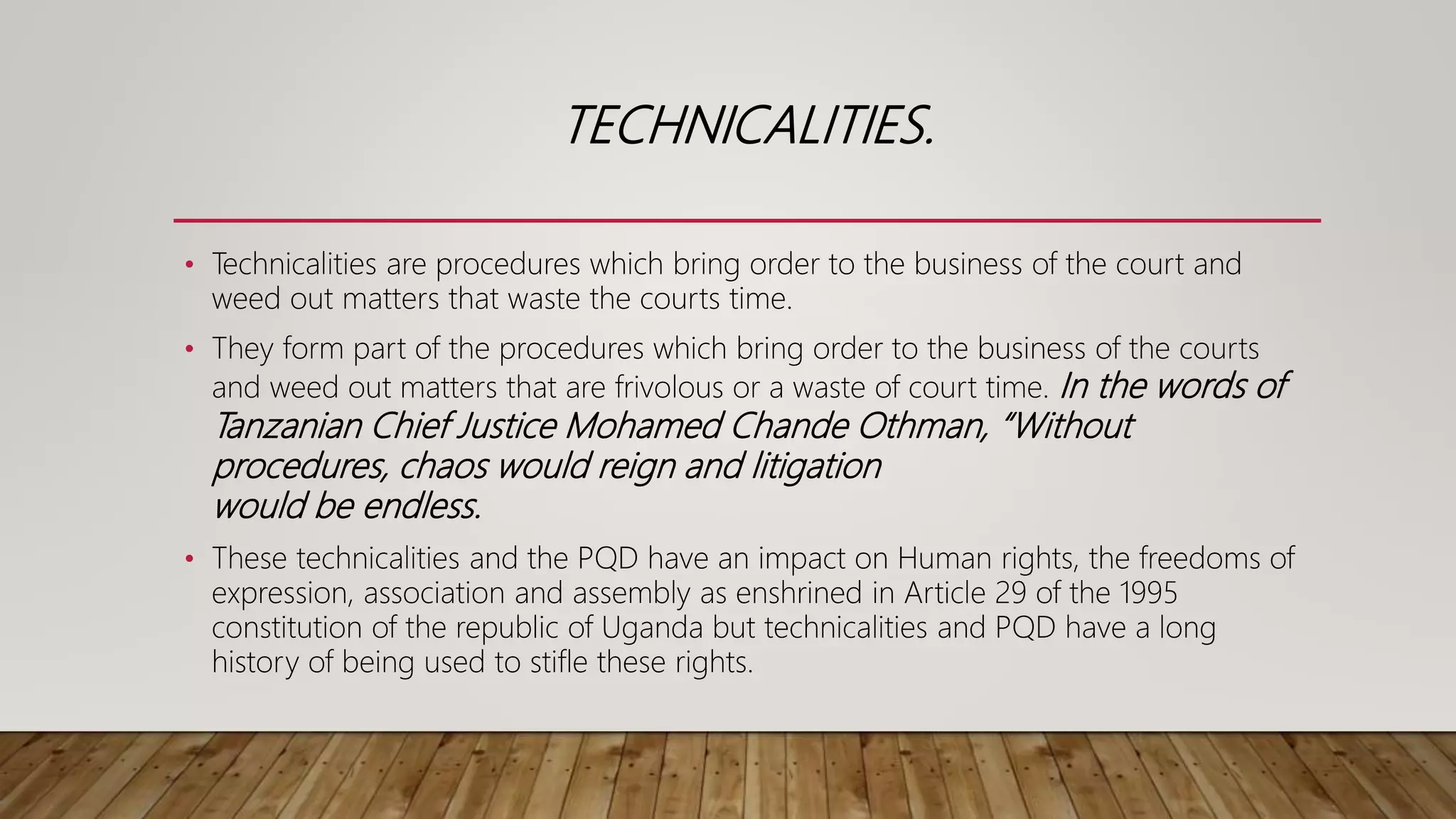 UNDERSTANDING THE POLITICAL QUESTION DOCTRINE (P.Q.D) | PPT