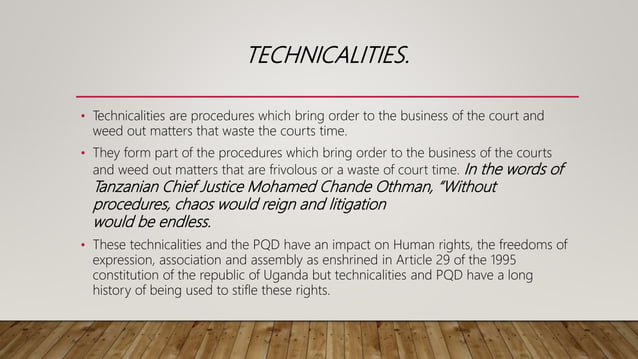 UNDERSTANDING THE POLITICAL QUESTION DOCTRINE (P.Q.D) | PPT