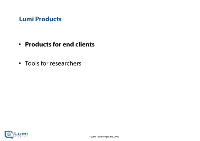 Lumi products overview | PPTX | Internet | Computing