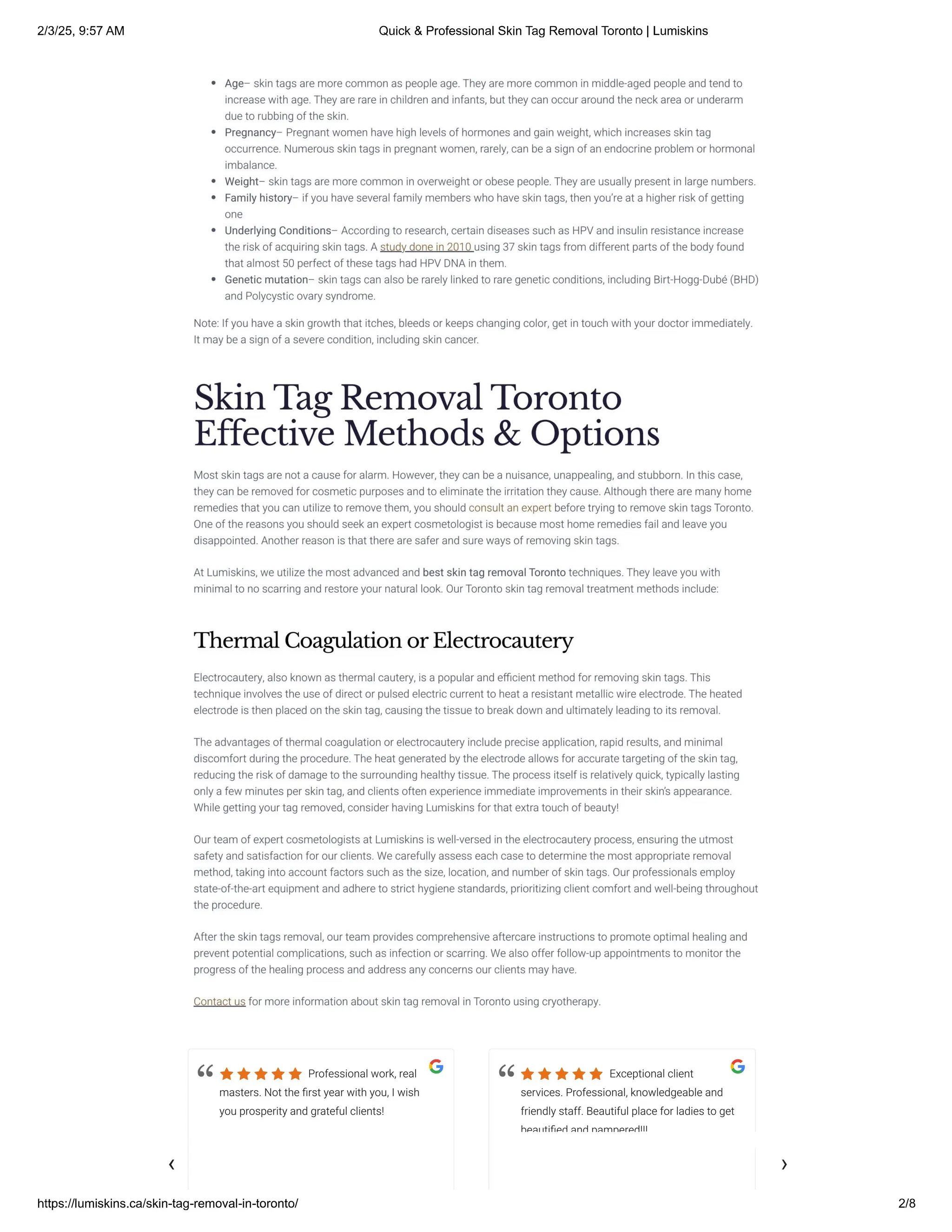 Skin tags typically occur among skin folds including, armpits, under ...