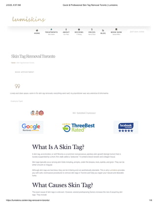 Skin tags typically occur among skin folds including, armpits, under ...