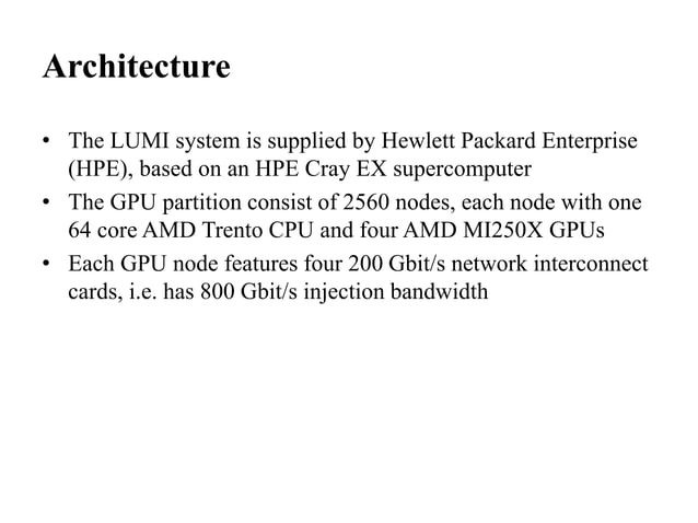 LUMI Super Computer.pptx | Computing | Technology & Computing