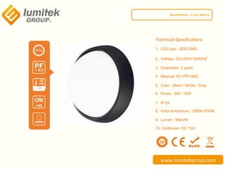 Lumitek led lighting lynx series 2017 | PPT | Consumer Electronics ...