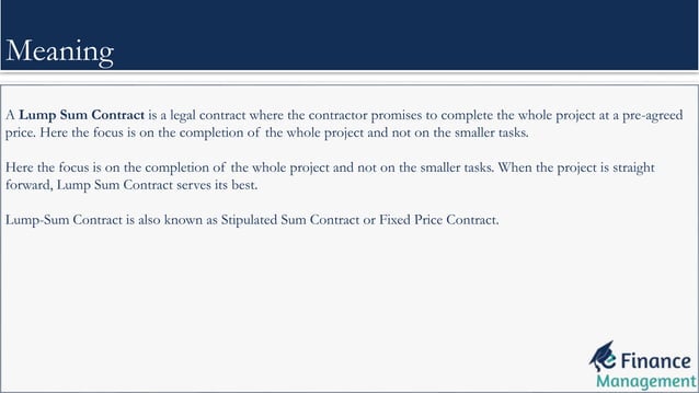 Lump Sum Contract | PPTX | Construction Industry | Industries