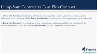 Lump Sum Contract | PPTX