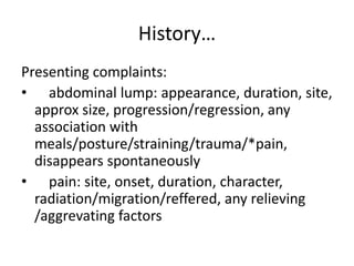 Lump abdomen | PPTX