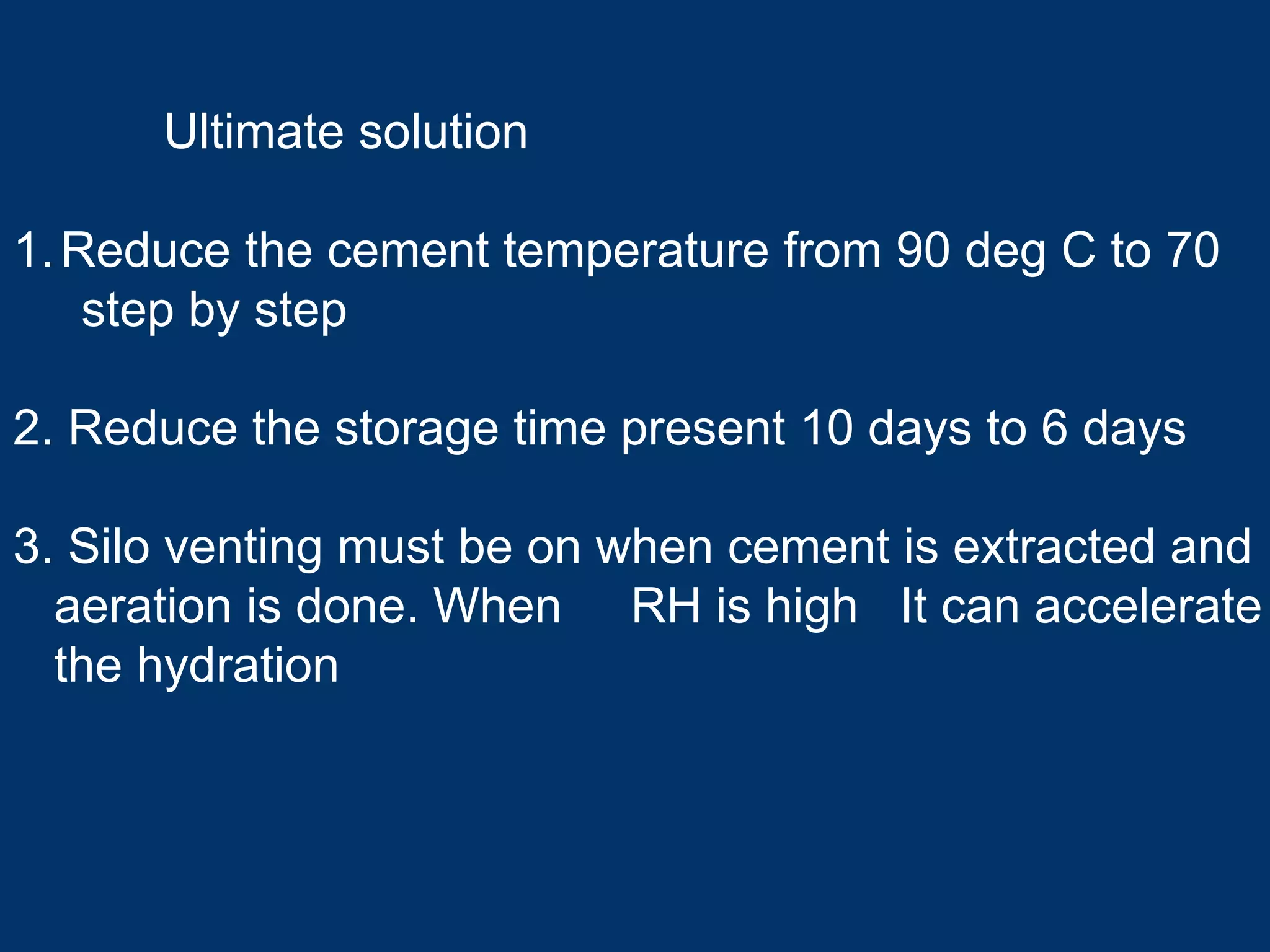 Lump formation in cement silo | PDF