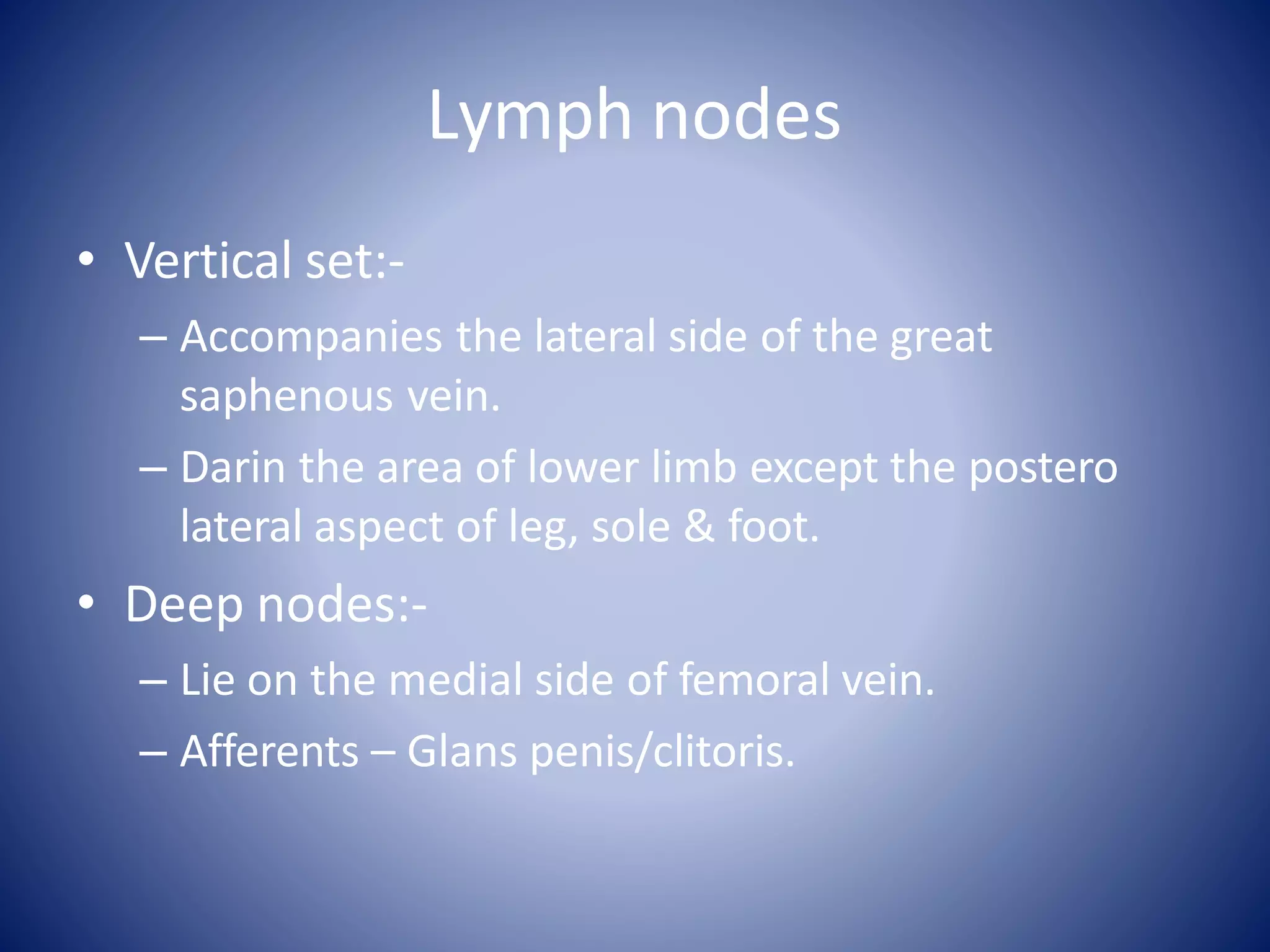 Lymphatics of lower limb | PPTX