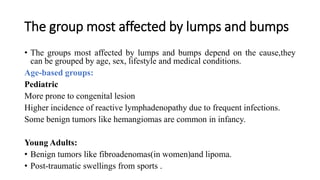 LUMPS AND BUMPS . clinical and ultrasound | PDF