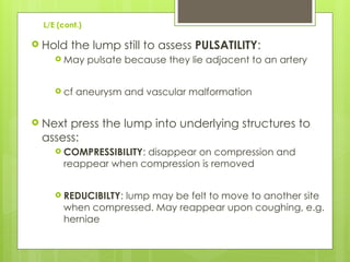 Lump + Ulcer.pptx43657682467941794168565613 | PPTX