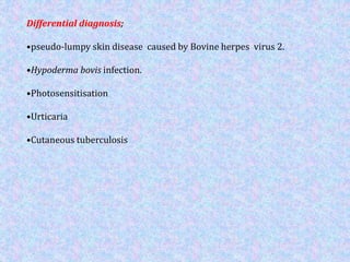 Lumpy skin disease | PPTX