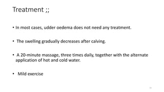 udder edema in goats | PPTX