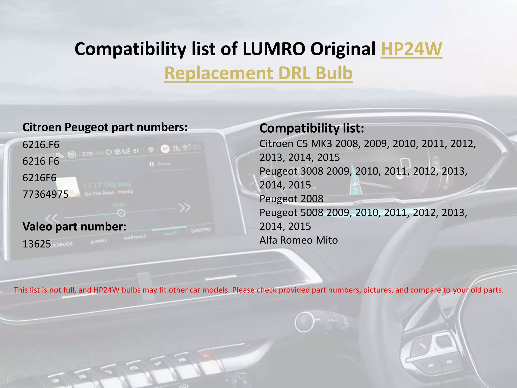 Valeo hp24w bulb by Xenons4u | PPTX