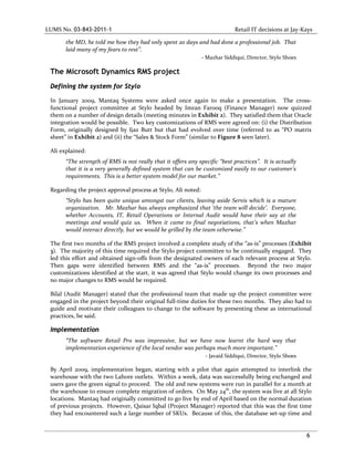 Lums leveraging the stylo shoes experience | PDF