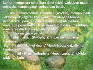 Lumut | PPT