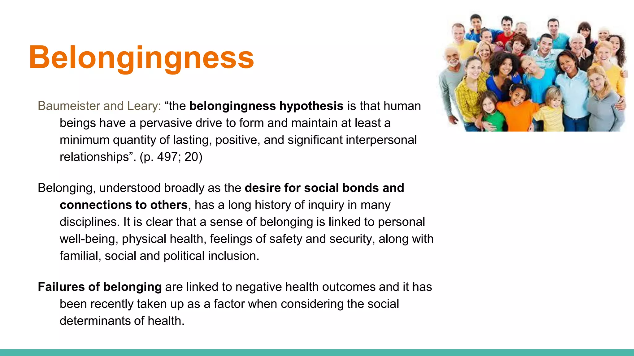 Síle Carney - Belongingness and loneliness: psychological and ...