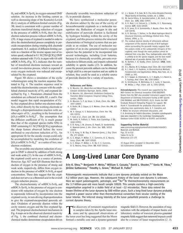 Lunar core dynamo | PDF | Chemistry | Science