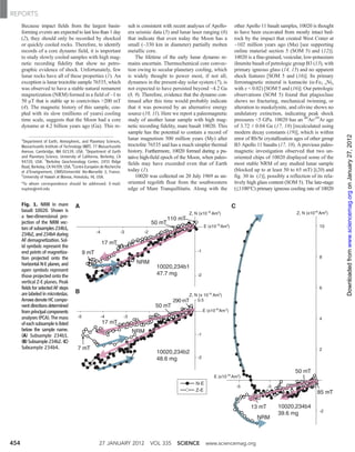 Lunar core dynamo | PDF | Chemistry | Science