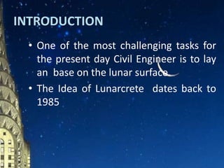 Lunarcrete | PPTX