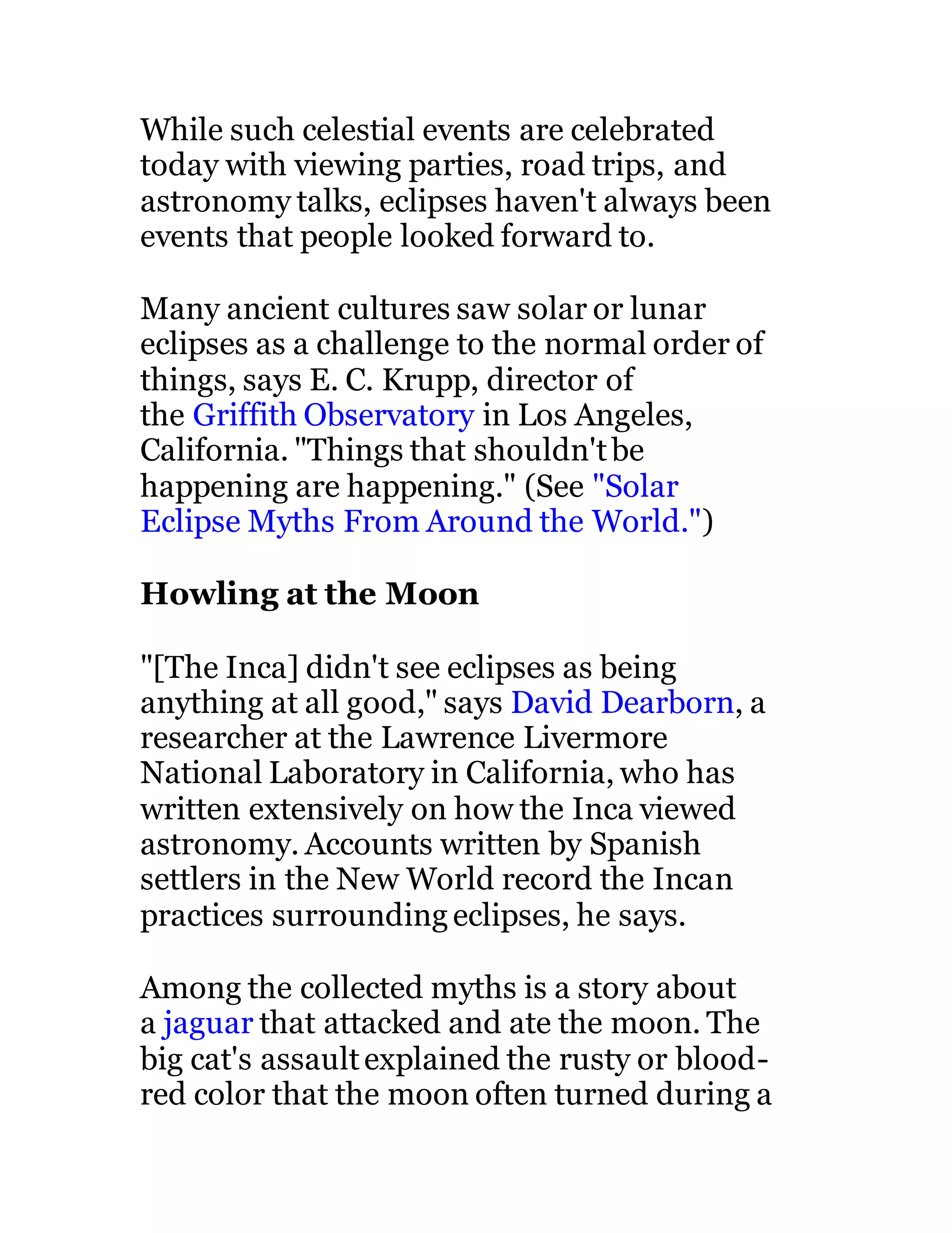 Lunar eclipse myths from around the world . | DOCX