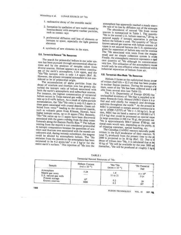 Lunar Mining of Helium-3 for Fusion Reactors | DOC