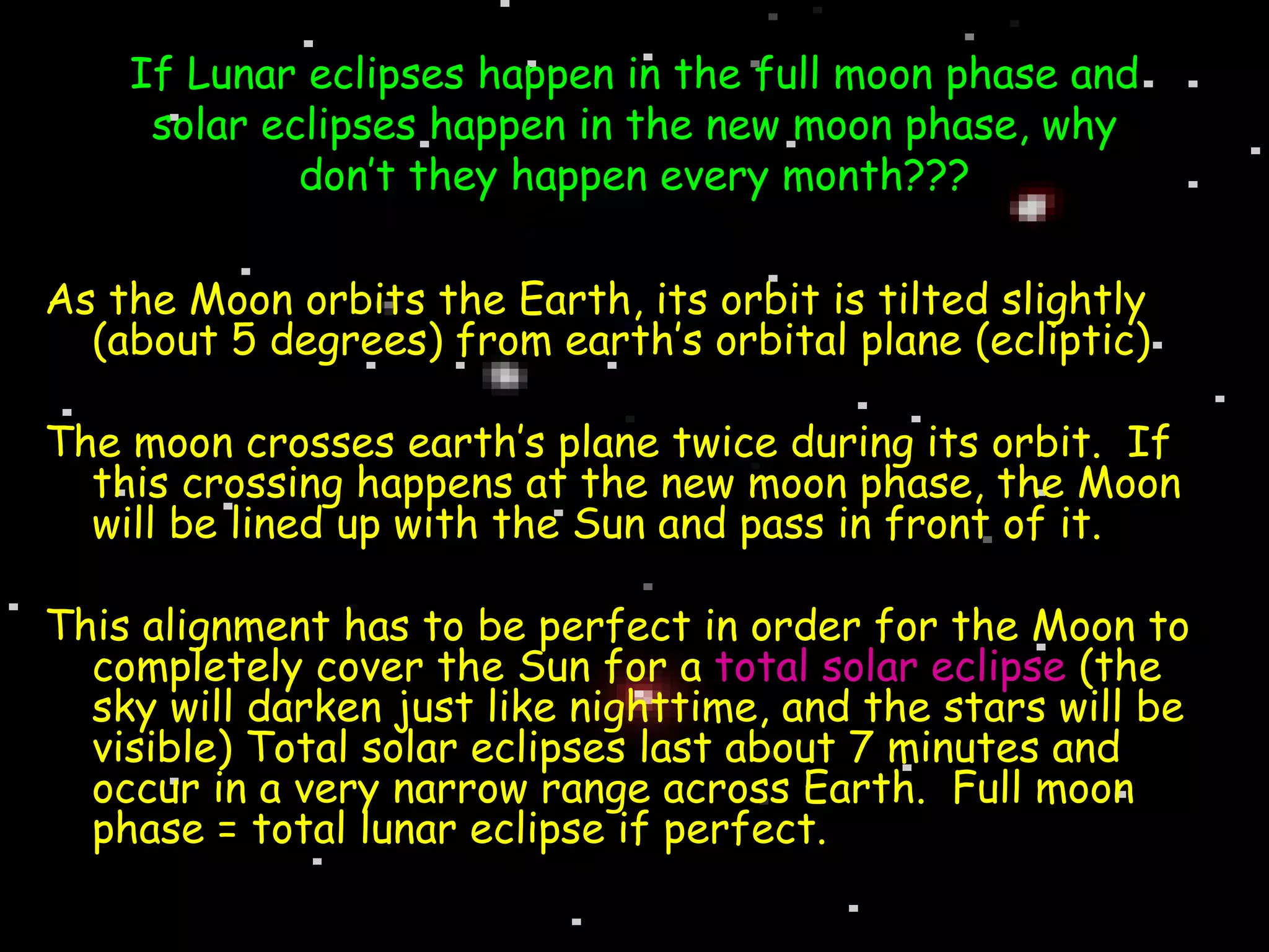 Ch 11- Lunar phases eclipses | PPT | Geography | Science