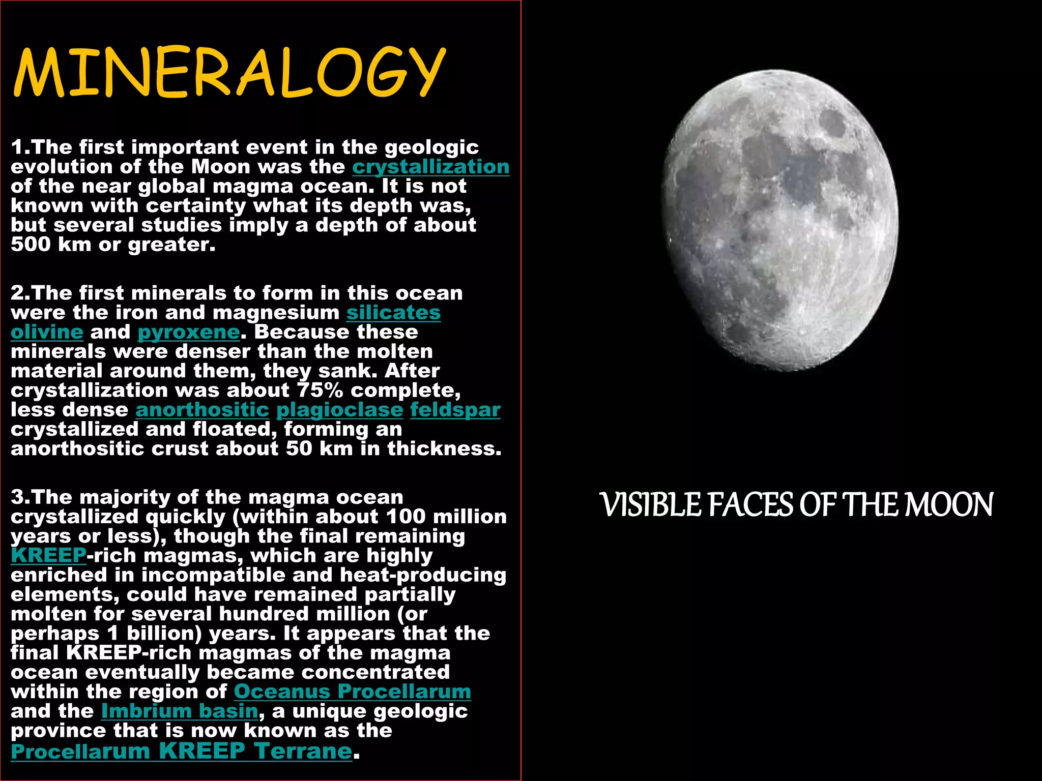 geology of moon | PPTX