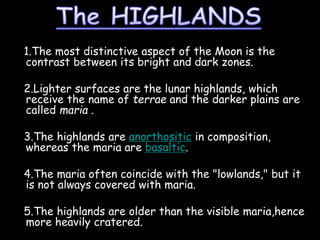 geology of moon | PPTX