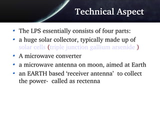 Lunar solar power system | PPT