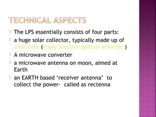 Lunar solar power system | PPT