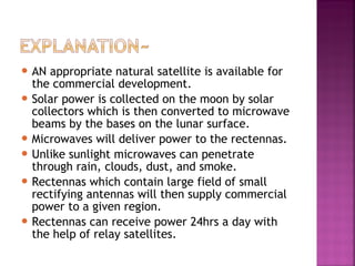Lunar solar power system | PPT