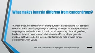 Lunasin and Epigenetics: How it affects multiple genes and pathways | PDF
