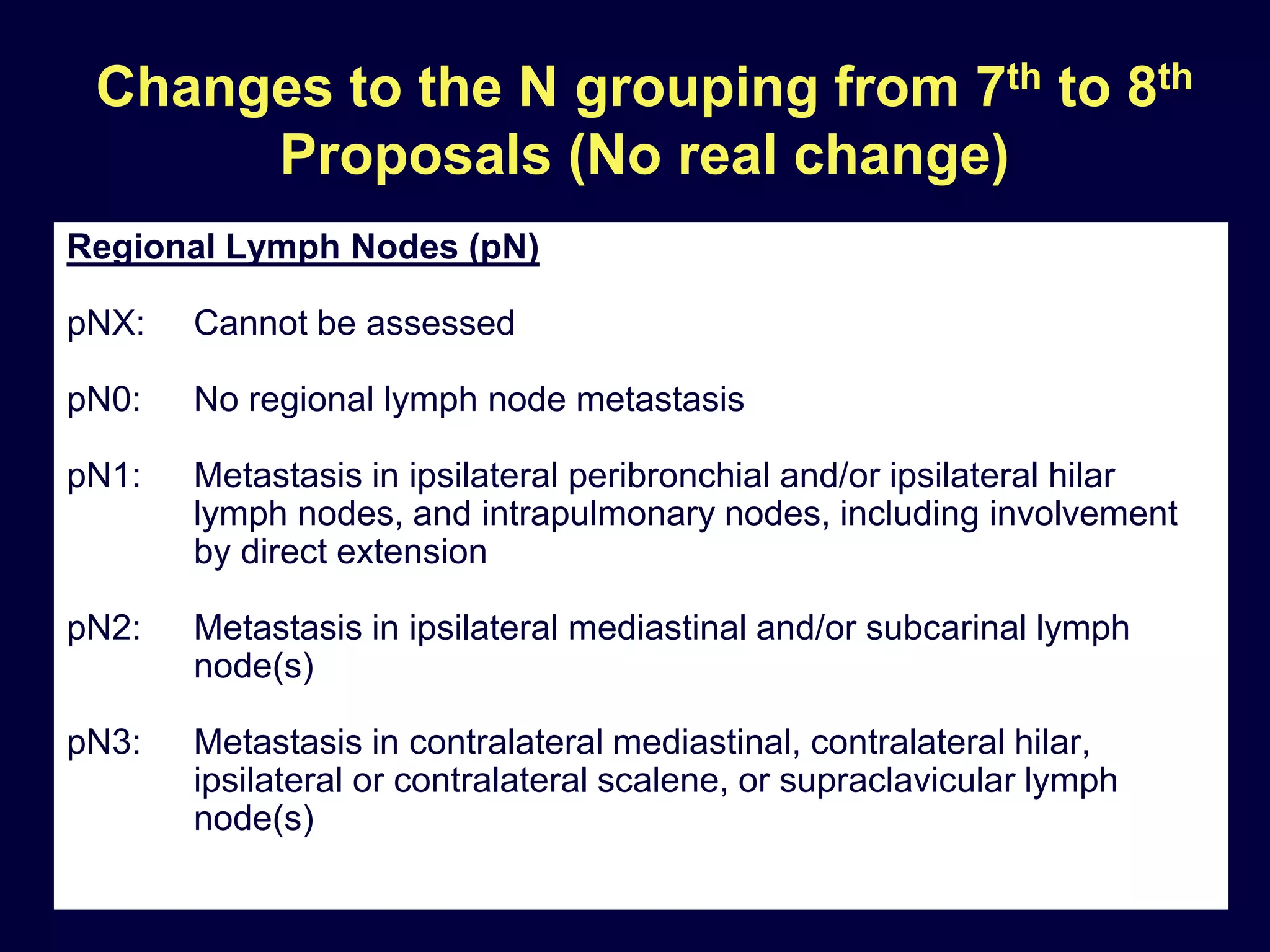 The IASLC Lung Cancer Staging Project: Proposals for the TNM Stage ...