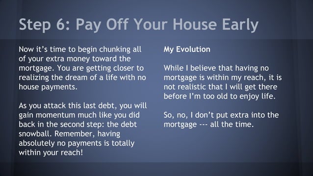 7 Baby Steps to Financial Freedom - Dave Ramsey | PPTX