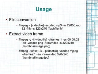 Lunch and Learn - FFmpeg | PPT | Free Download
