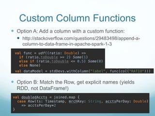 Frustration-Reduced Spark: DataFrames and the Spark Time-Series Library | PPTX | Databases ...