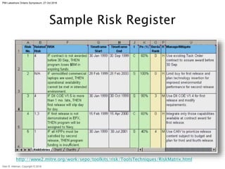 Lunch and Learn Risk Management | PPTX