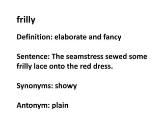 Lunch lady vocabulary lesson | PPTX