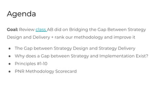 Lunch& Learn - Bridging the gap between strategy design and delivery | PDF