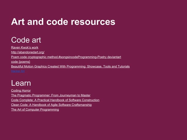 Lunch & learn code monkey | PPT