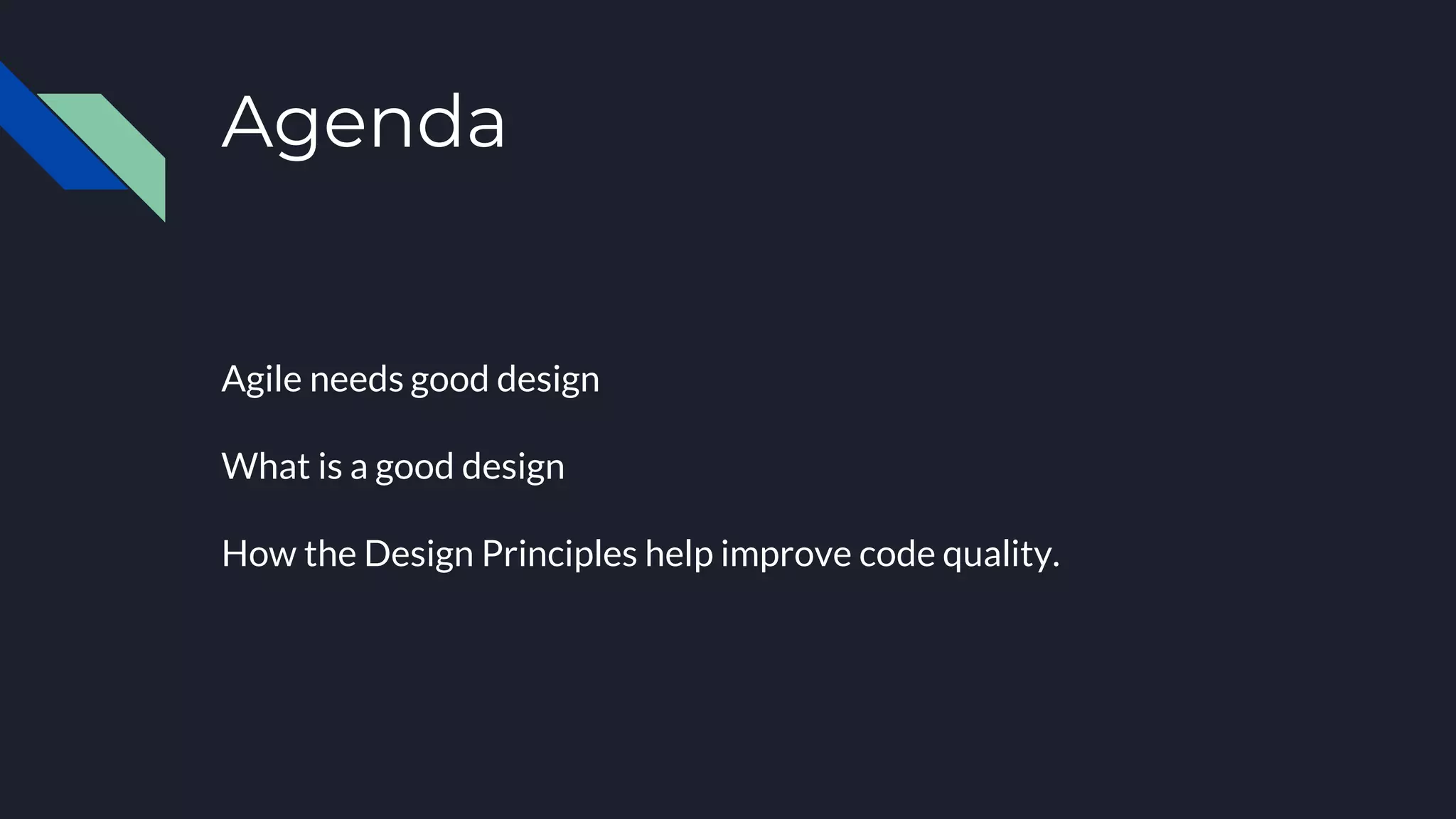Use Design Principle to Improve code quality | PPTX