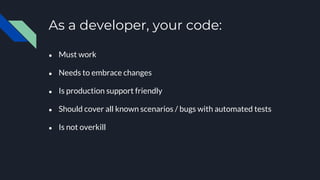 Use Design Principle to Improve code quality | PPTX