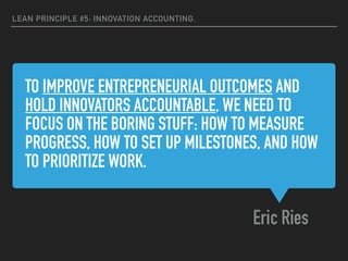 "Lunch 'n Learn" Deck on "The Lean Startup" | PDF