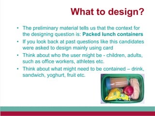 Lunch packaging - Exam prep | PPT