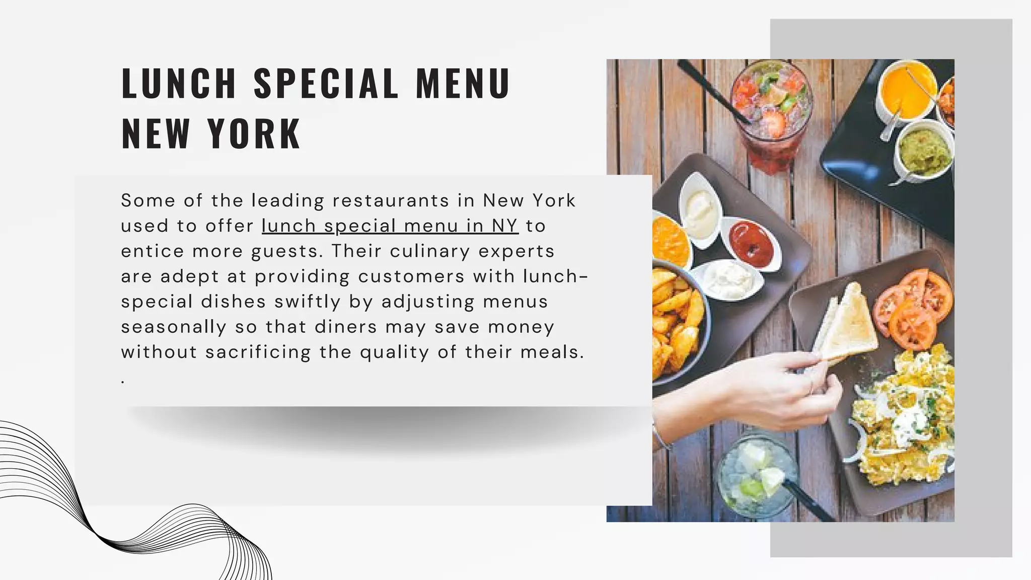 Lunch special menu NY | PDF