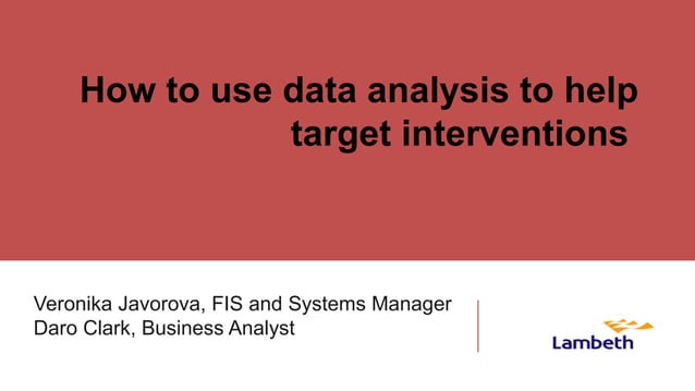 Using data to help target interventions | PPT