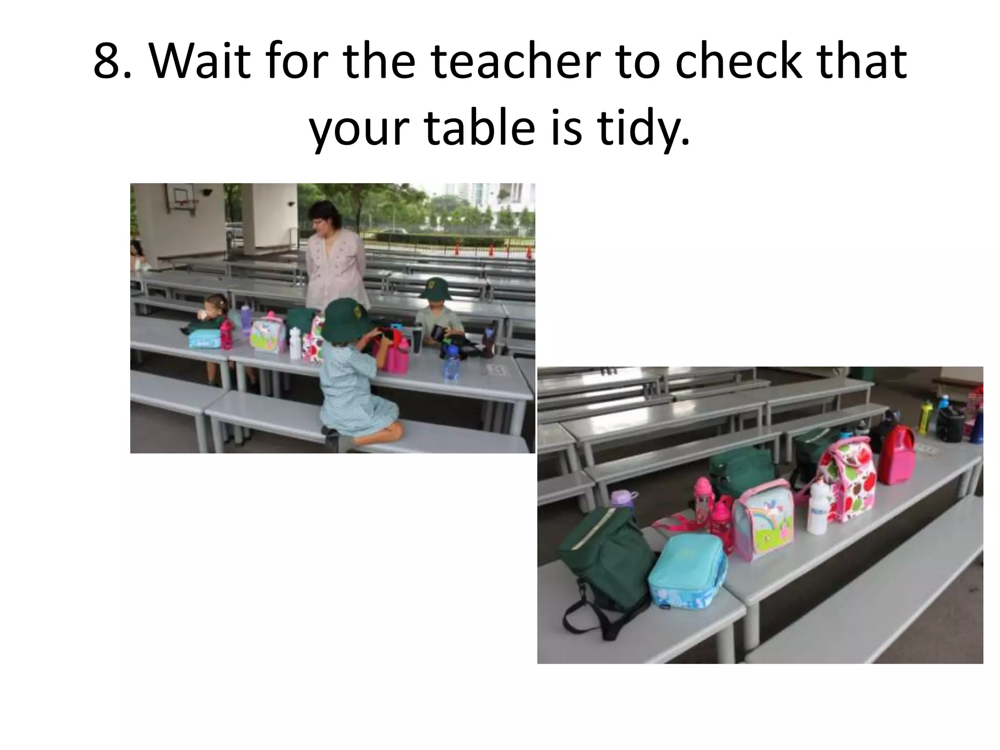 Lunch time procedures presentation y2 | PPTX