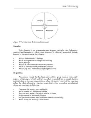 Lunenburg, fred c models of decision making focus v4 n1 2010 | PDF